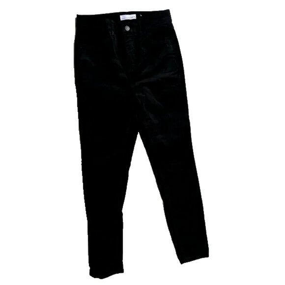 LOFT | Pants & Jumpsuits | Loft Petite Black Velour Skinny Pant Size ...